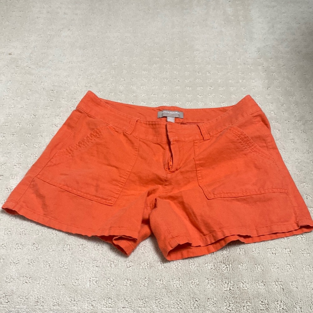 Linen Blend Shorts From Banana - Gem